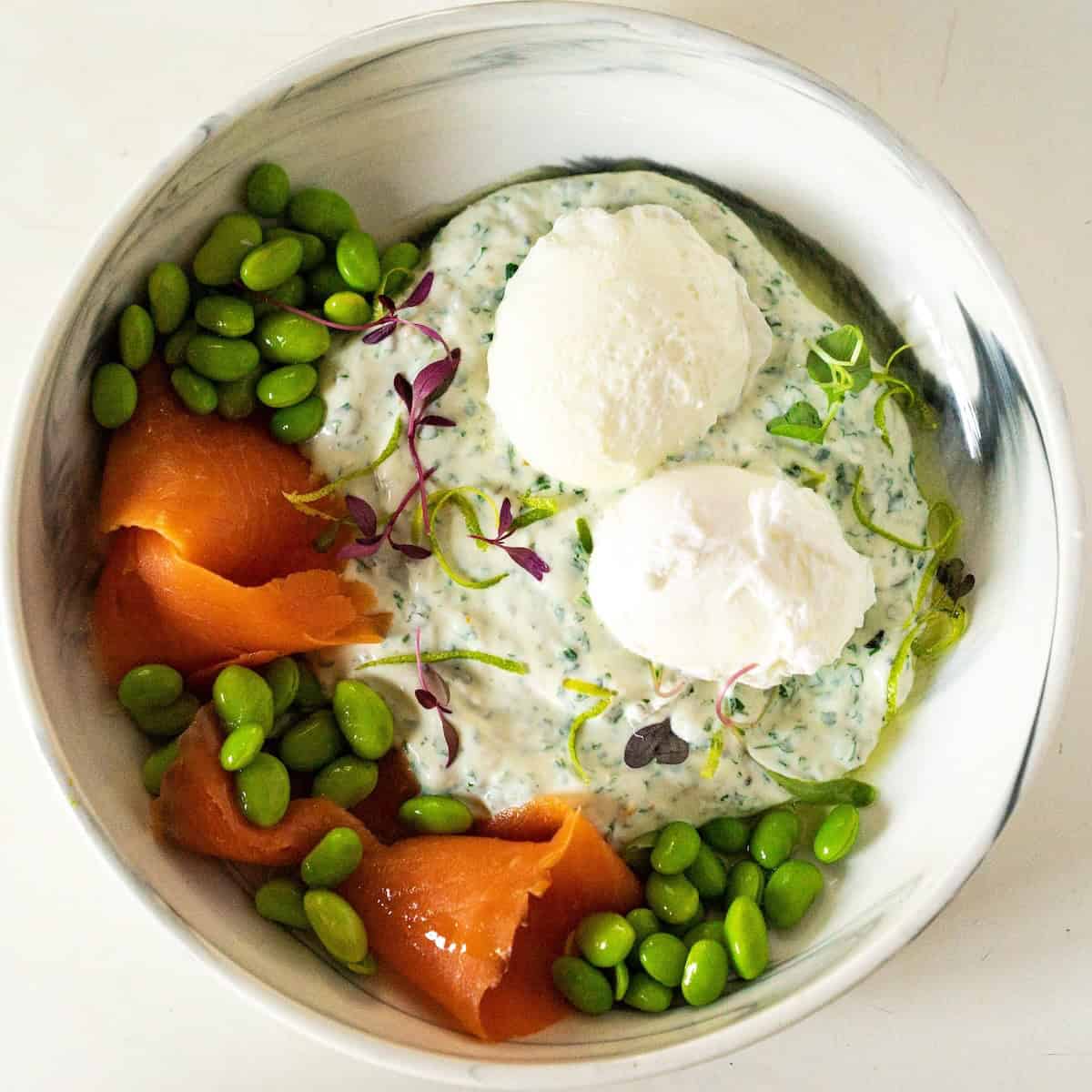 Smoked Salmon Breakfast With Poached Eggs (High Protein) - Casey The ...